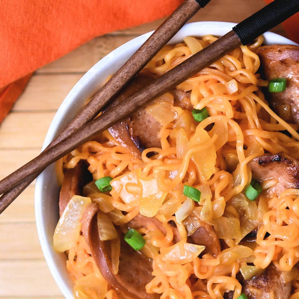Sausage Ramen (Loaded Ramen Bowl) | 24Bite® Recipes