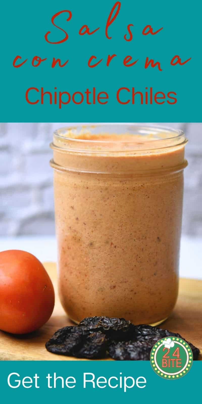 Salsa Con Crema Chipotle Recipe | 24Bite® Recipes