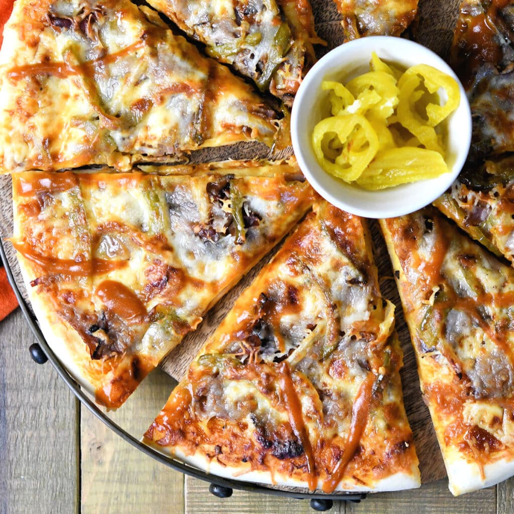 Philly Cheesesteak Pizza Recipe | 24Bite® Recipes