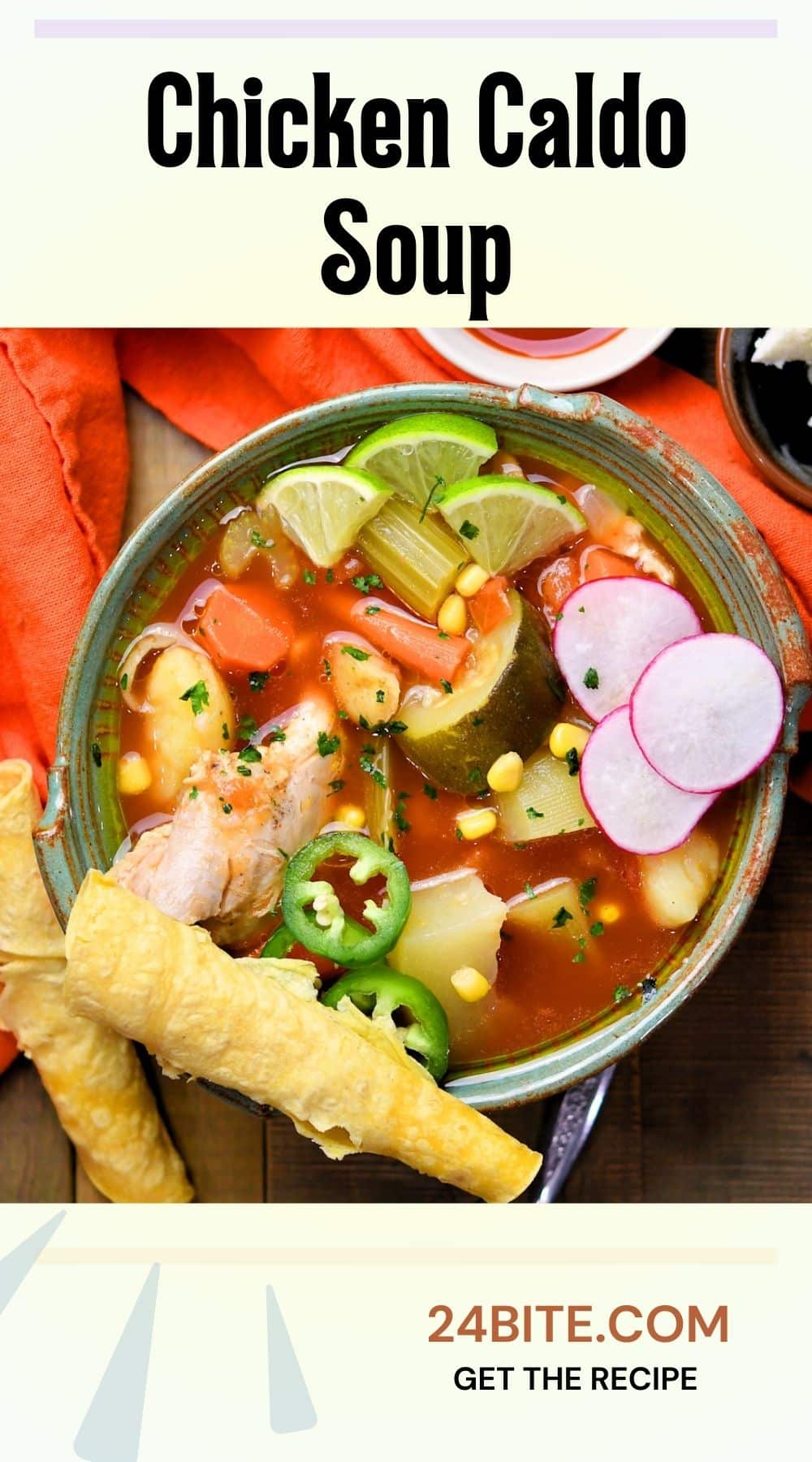Chicken Caldo Soup Recipe Mexican Soup | 24Bite® Recipes