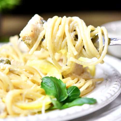 Lemon Chicken Spaghetti Recipe | 24Bite® Recipes
