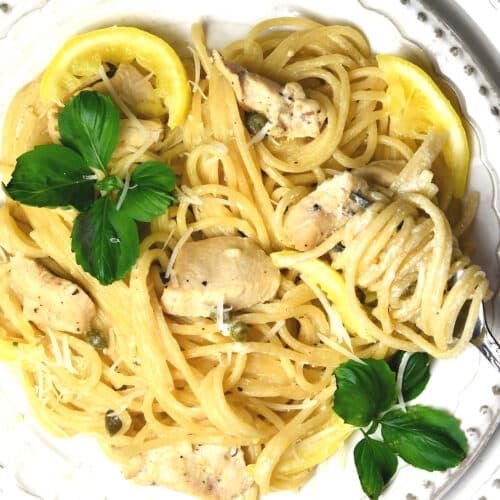 Lemon Chicken Spaghetti Recipe | 24Bite® Recipes
