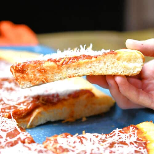 Philadelphia Tomato Pie Philly Style Pizza | 24Bite® Recipes