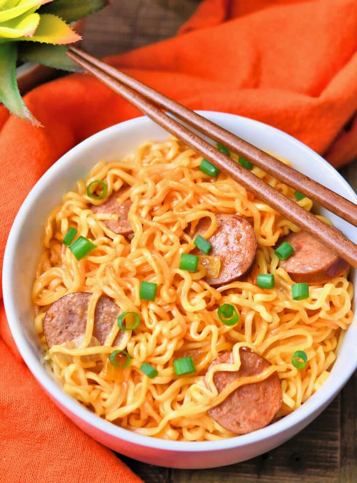 Sausage Ramen (Loaded Ramen Bowl) | 24Bite® Recipes