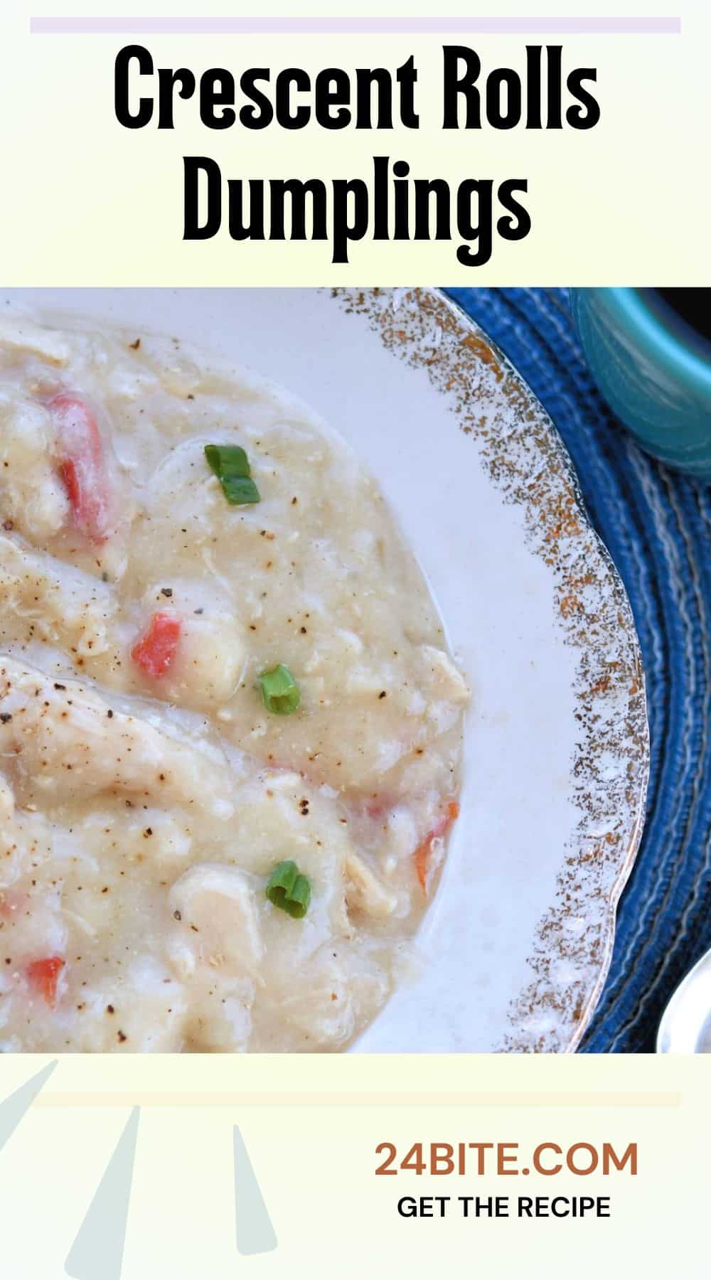 Chicken and Dumplings with Crescent Rolls | 24Bite® Recipes