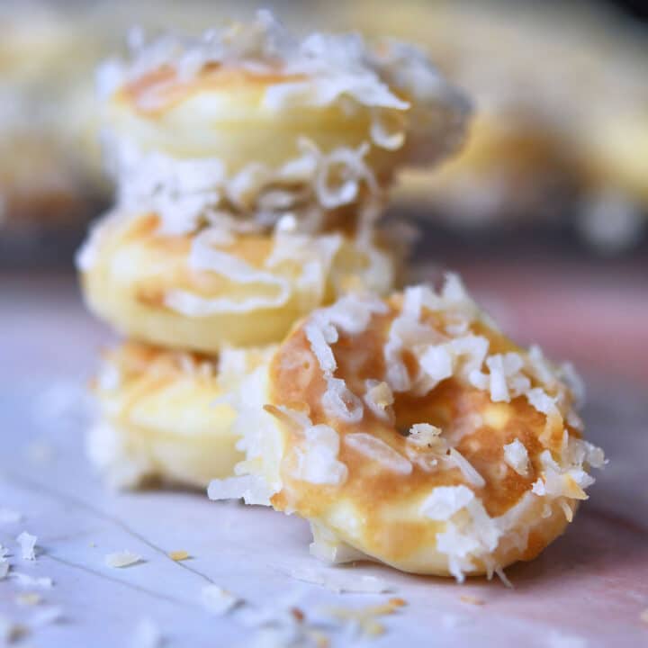 Mini Coconut Donuts Recipe | 24Bite® Recipes