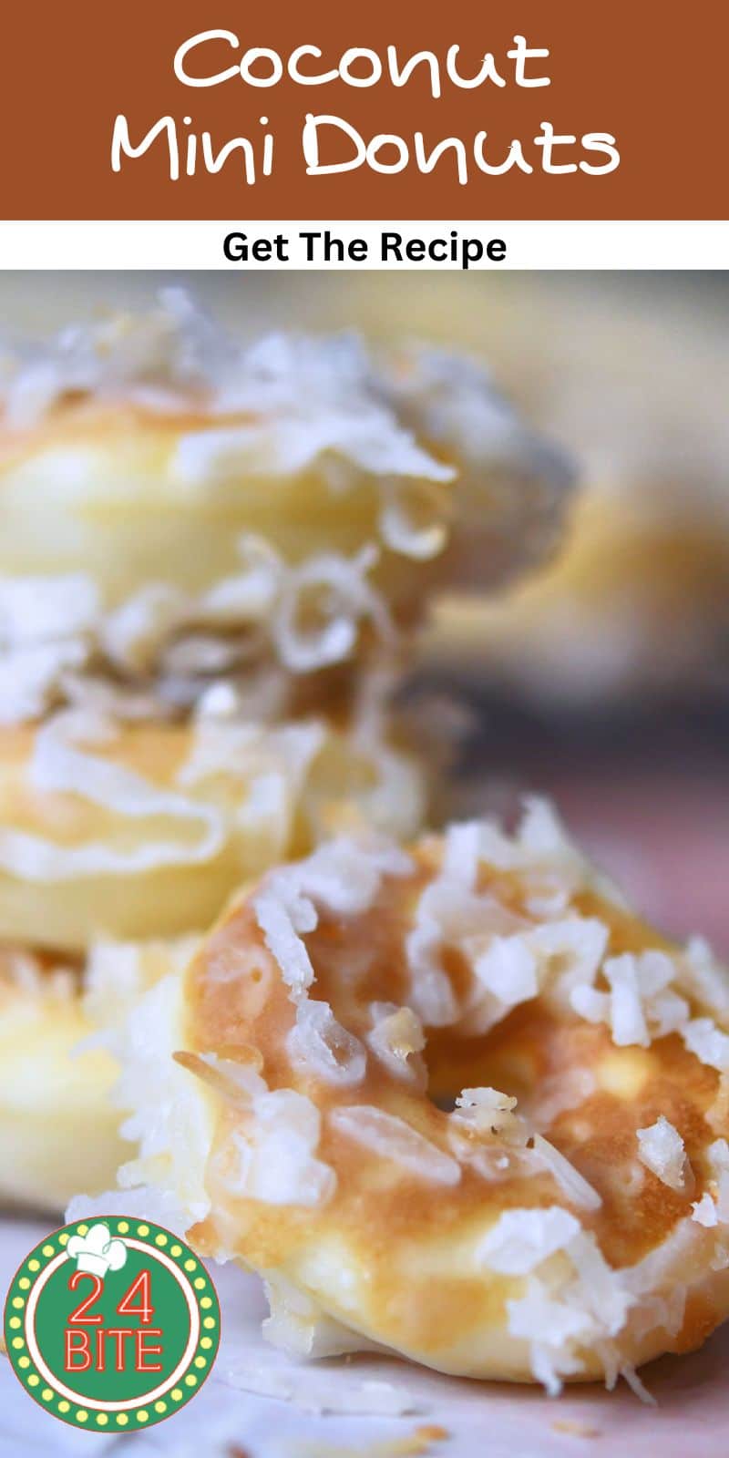 Mini Coconut Donuts Recipe | 24Bite® Recipes