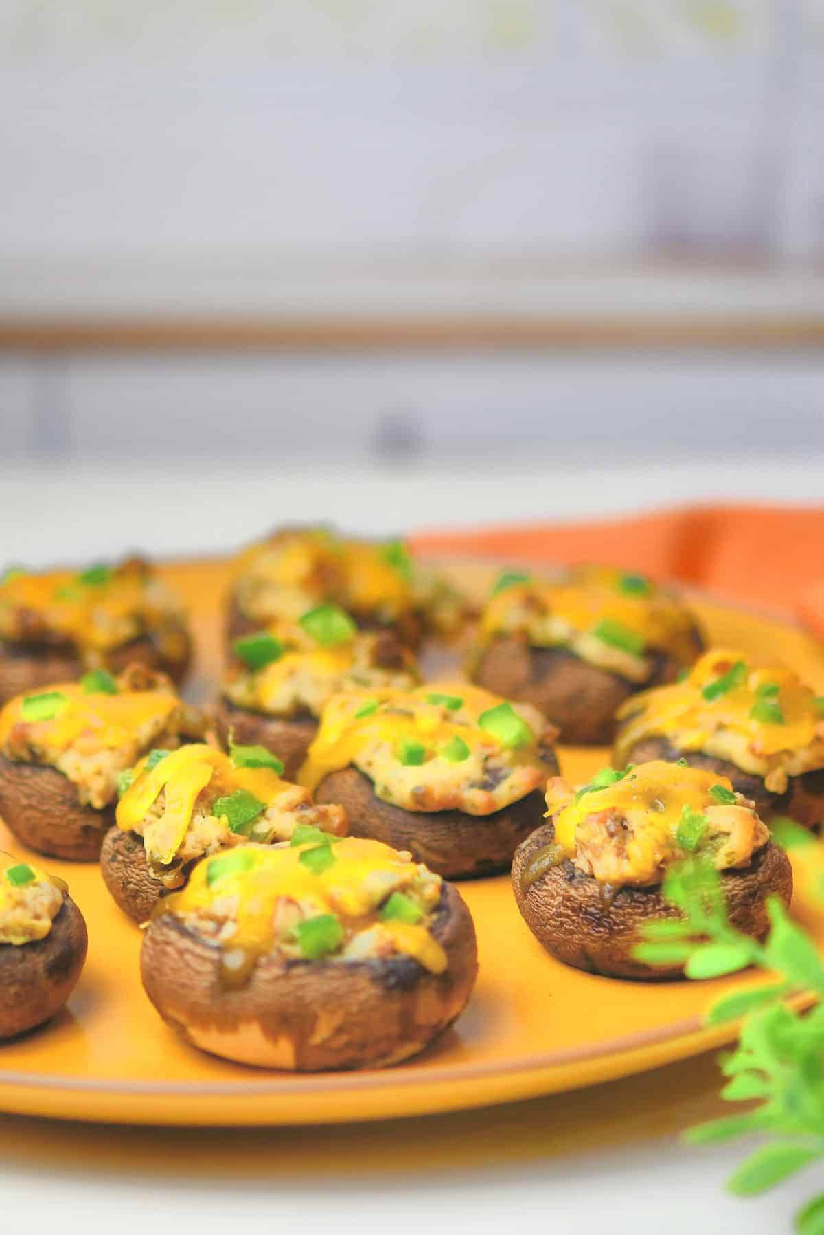 Jalapeno Popper Stuffed Mushrooms Appetizers | 24Bite® Recipes