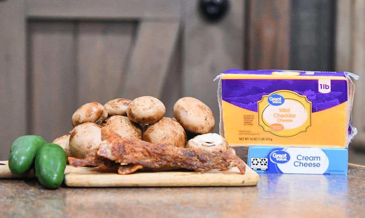 Jalapeno Popper Stuffed Mushrooms Appetizers | 24Bite® Recipes